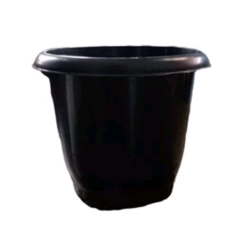 Jual POT Palem 20 Global lion / Pot tinggi Tirus 20/ Pot Hitam 20/ Pot ...