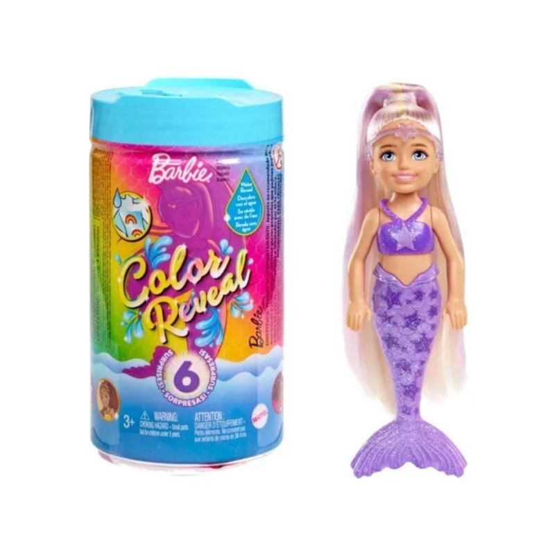 Jual Barbie Chelsea Mermaid Color Reveal - Mainan Anak Perempuan Boneka ...