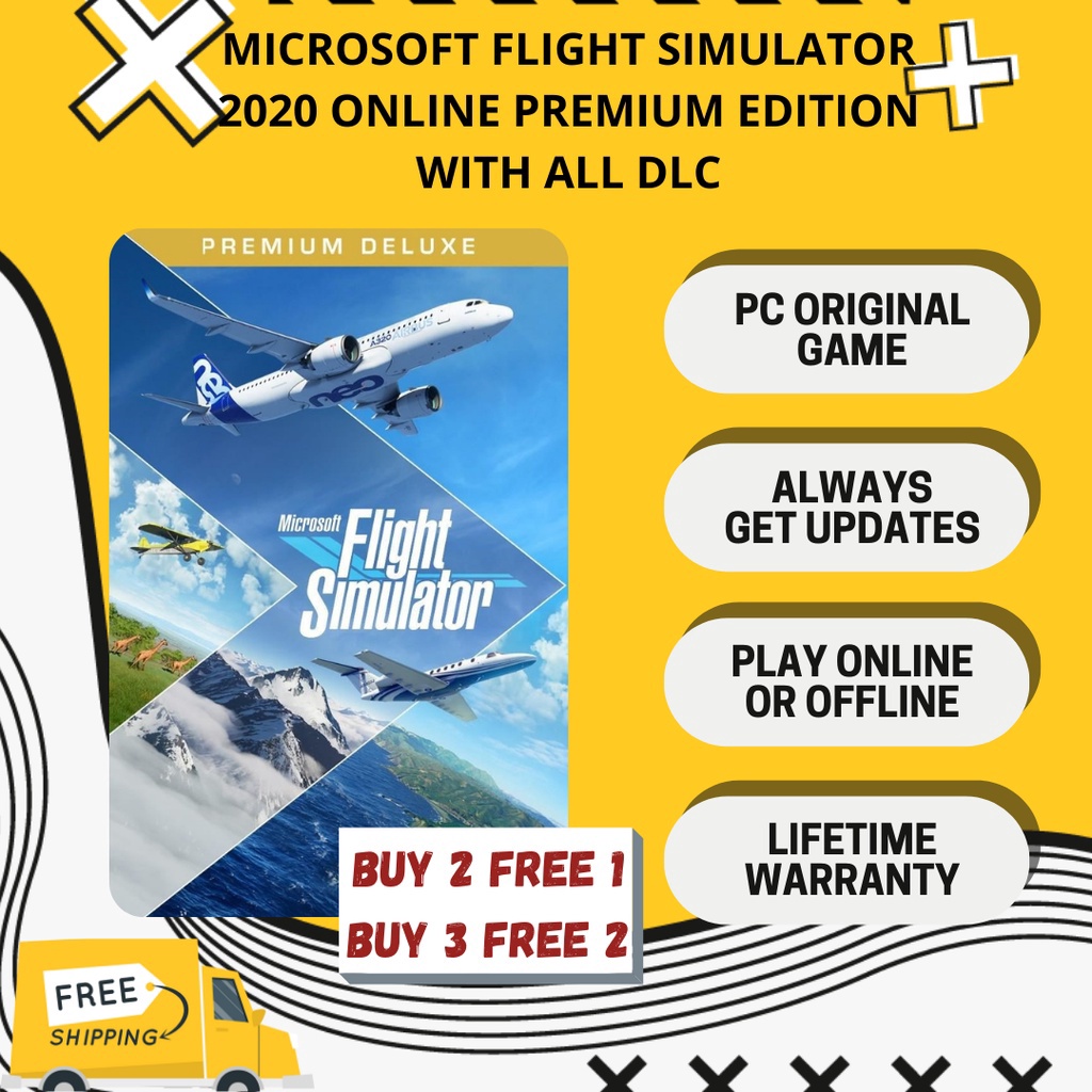 Jual 12.12 Promo MICROSOFT FLIGHT SIMULATOR 2020 ONLINE PREMIUM DELUXE ...