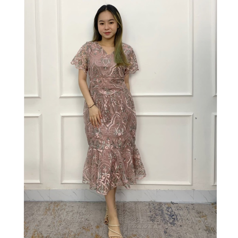 Jual KEIKOCLOTHING - Missa Lace Dress - Gaun Wanita Pesta Natal ...