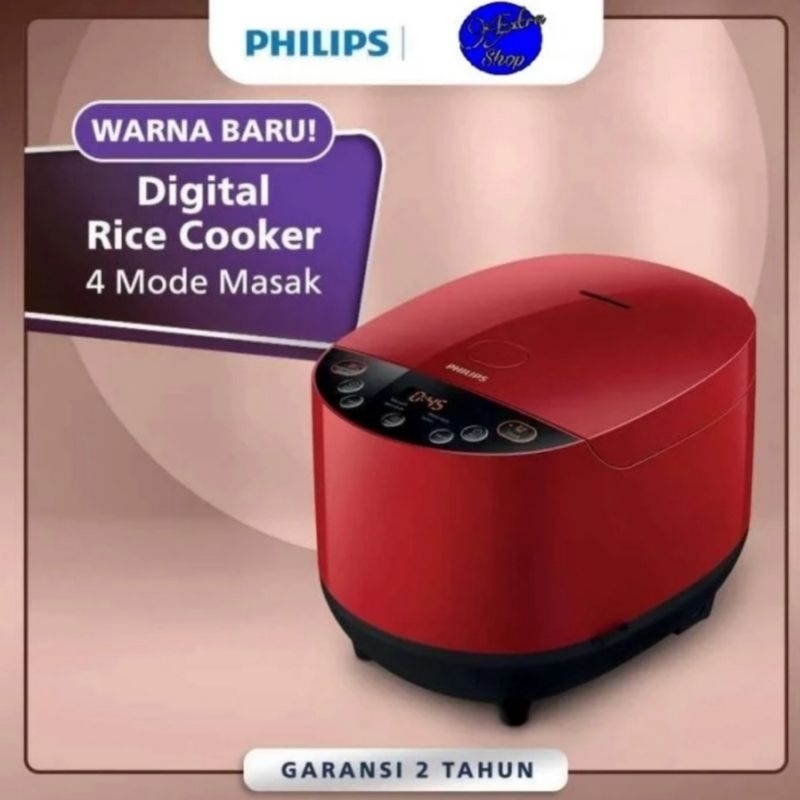 Jual Rice Cooker Philips HD-4515 Digital Merah Magic com HD4515 ...