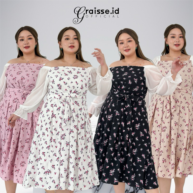Jual ERICA Korean Bigsize Dress | Dress Jumbo | Shopee Indonesia