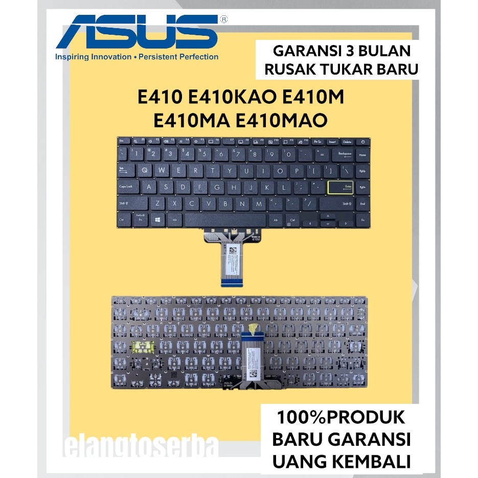 Jual Keyboard Asus Vivobook E410 E410kao E410m E410ma E410mao | Shopee Indonesia