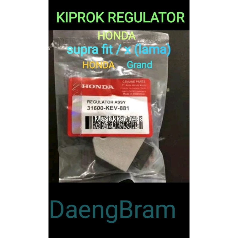 Jual KIPROK REGULATOR KEV/KRS ORIGINAL HONDA GENUINE PART SUPRA FIT/X ...