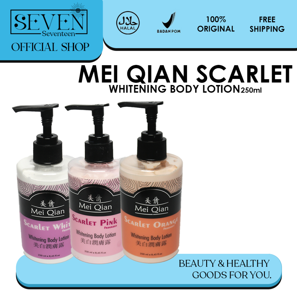 Jual Mei Qian Whitening Body Lotion / scarlett 250 ml | Shopee Indonesia