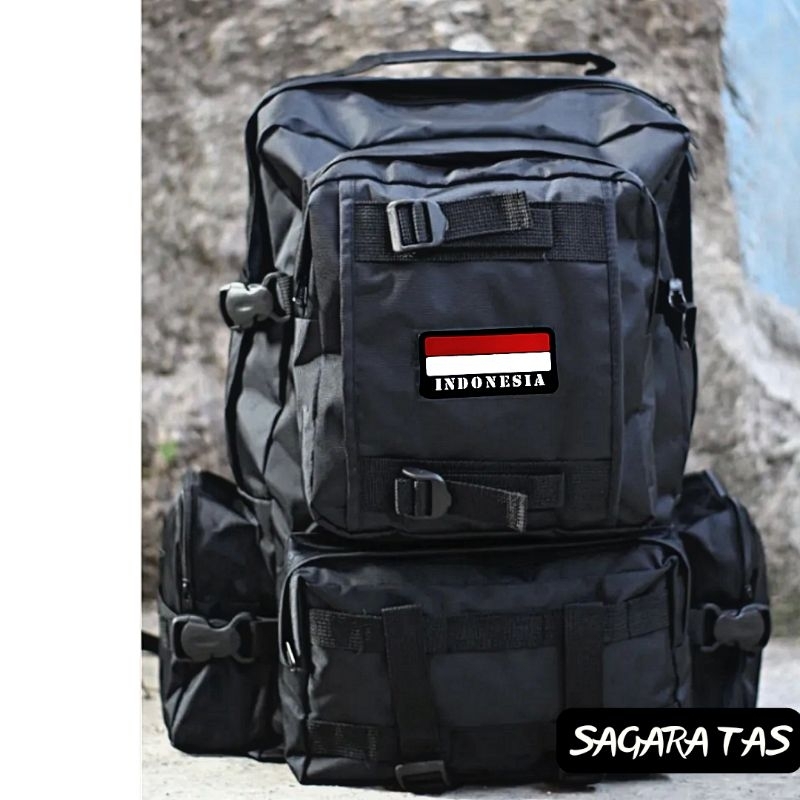 Jual SAGARA TAS Pria Ransel Jumbo 55L Tactical Army Hiking Outdoor ...