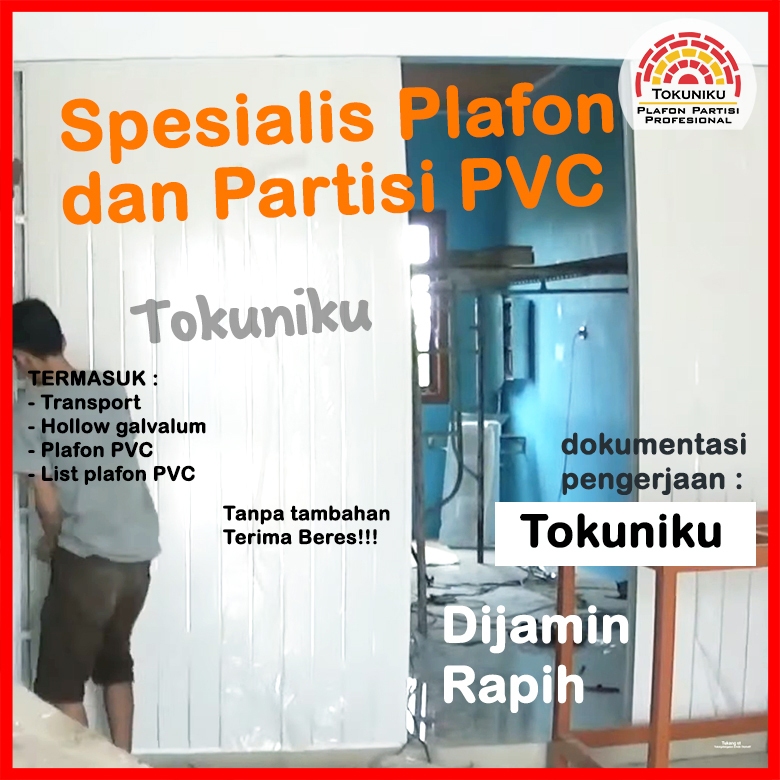 Jual Pasang Partisi PVC + Material Pasang Partisi PVC Terpasang ...