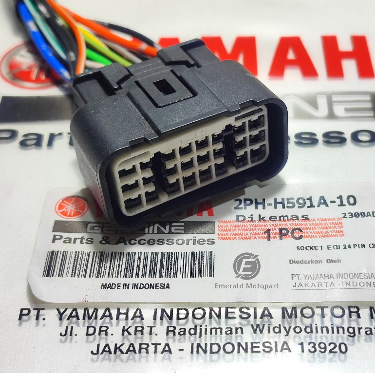 Jual kabel soket ECU socket ECU ECM pin 24 yamaha mio m3 mio z mio s ...