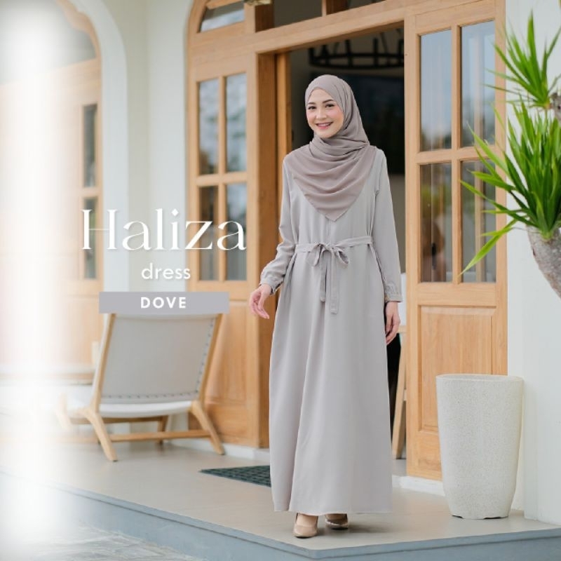 Jual NAISHA OFFICIAL / Haliza Dress / Gamis Bahan Premium / Dress Polos Terbaru Murah / Gamis ...