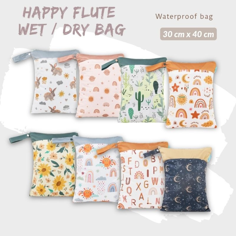 Jual Happy Flute Diaper Wet Bag | Shopee Indonesia