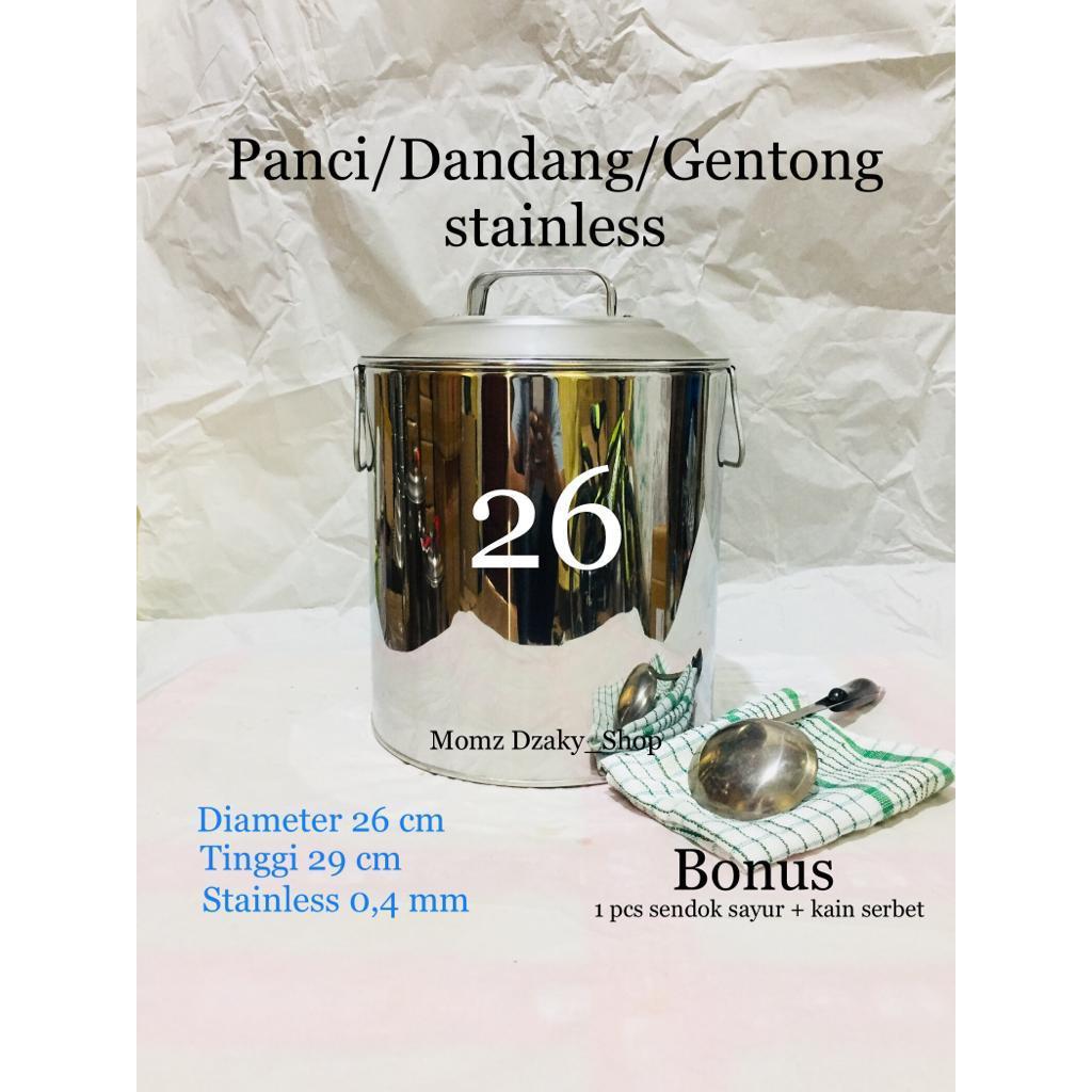 Jual Panci stainles Dandang Nasi 26 cm Dandang Bakso Mie Ayam Baso ...