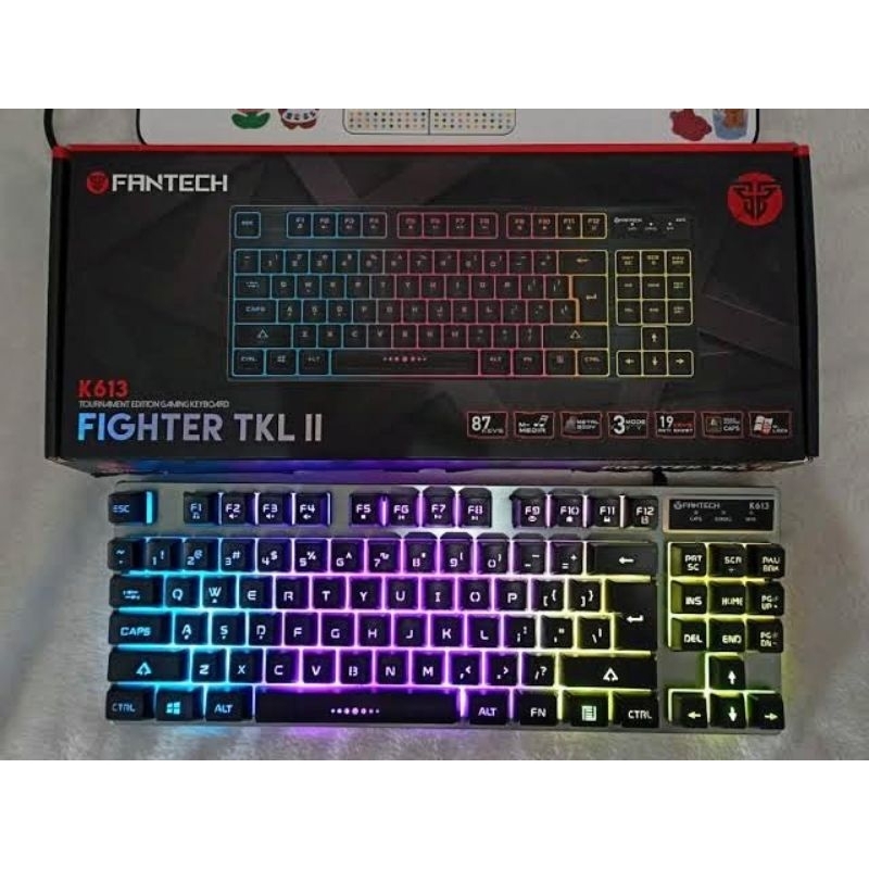 Jual Keyboard Gaming Fantech K613 Fighter TKL II Backlight RGB Floating ...