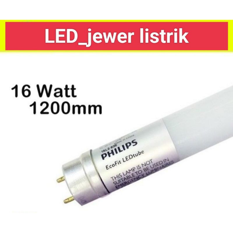 Jual Lampu TL Led Ecofit Philips 16W TL T8 16Watt 120cm | Shopee Indonesia