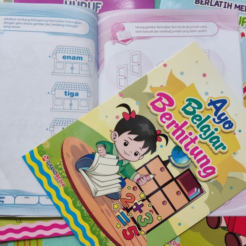 Jual Buku Anak - Ayo Mengenal Huruf Angka, Ayo Menulis & Membaca, Ayo Belajar Berhitung ...