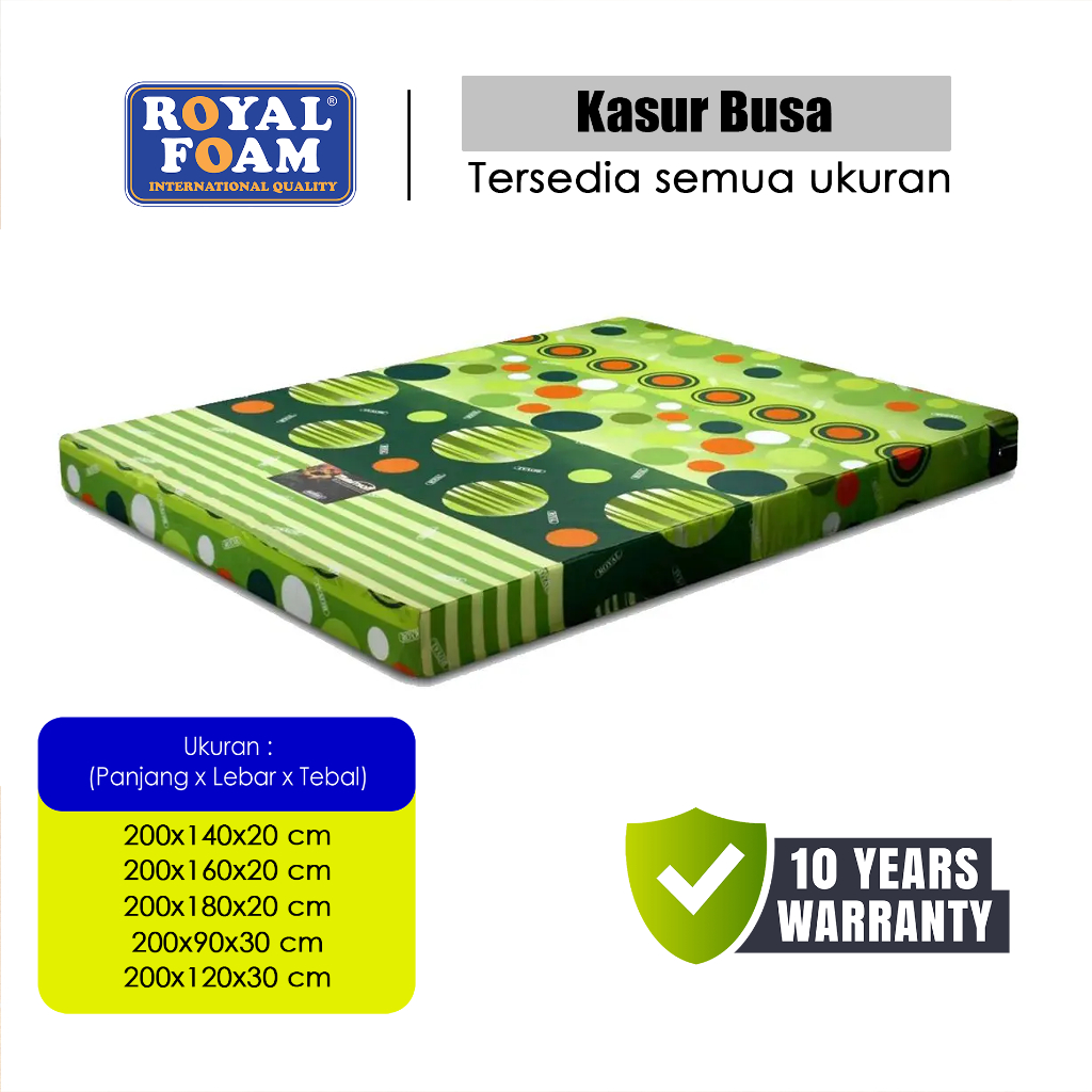Jual Kasur Busa lembaran busa royal foam 200x90 200x140 200x160 200x180 ...