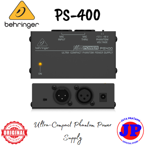 Jual Behringer PS400 Ultra Compact Phantom Power Supply Original PS-400 ...