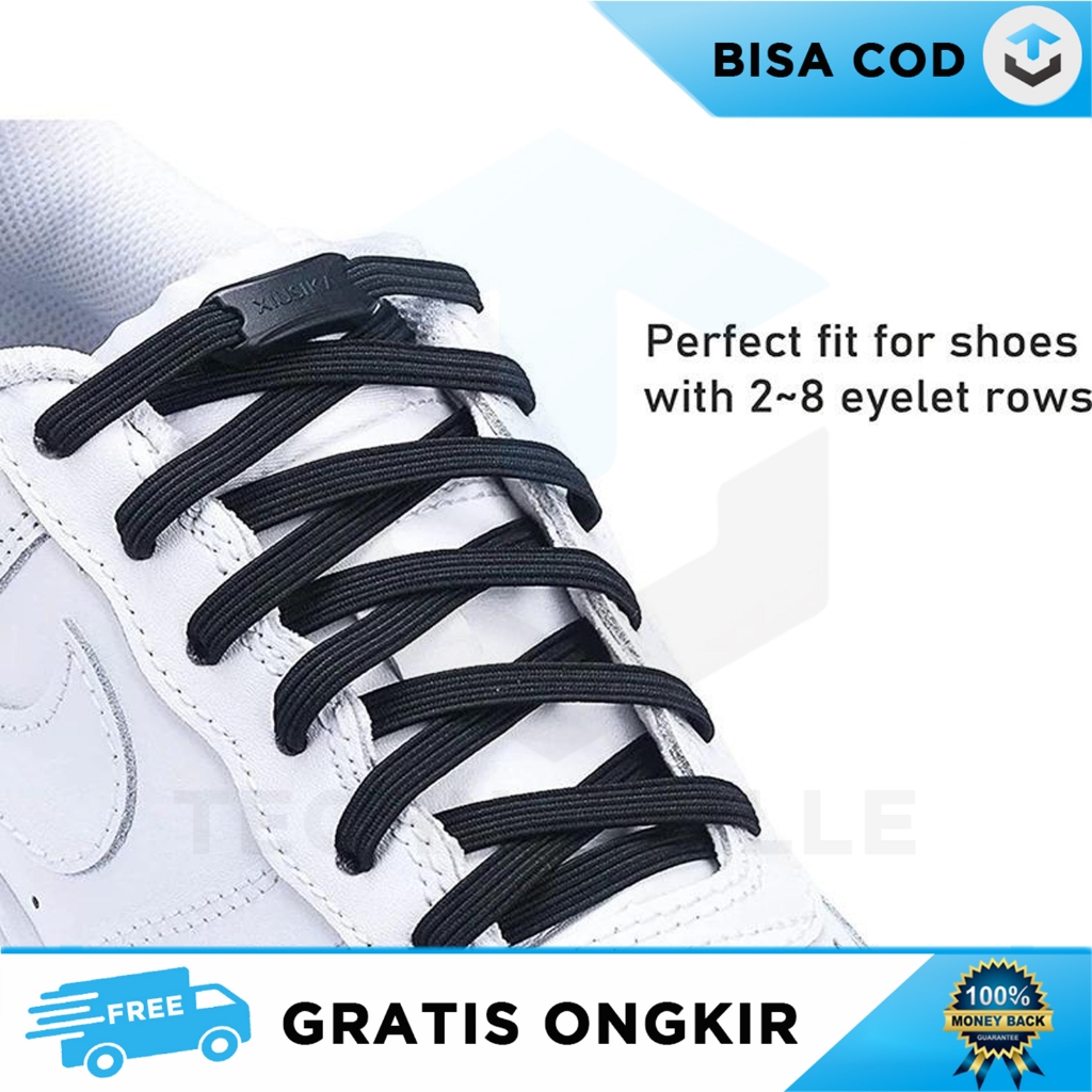 Jual TALI SEPATU TANPA IKAT ELASTIS LACE PRAKTIS NO TIE SHOELACES 1 ...
