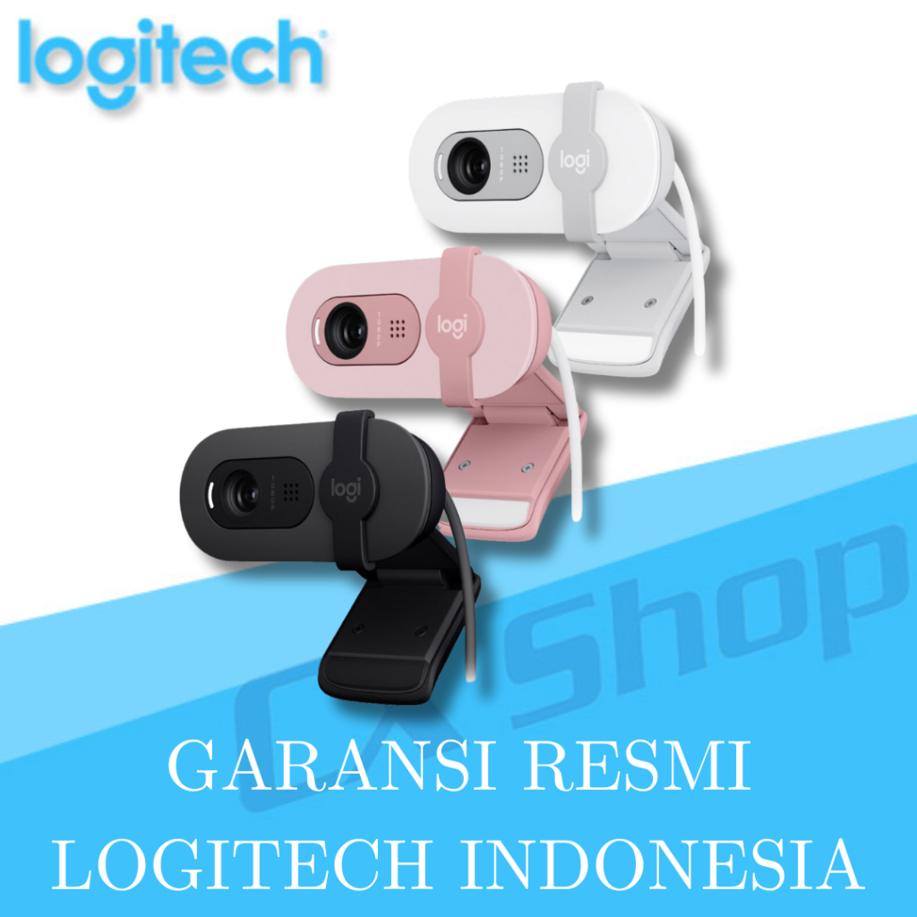 Jual Logitech Brio 100 Webcam Full HD Shutter Privacy & Built-in ...