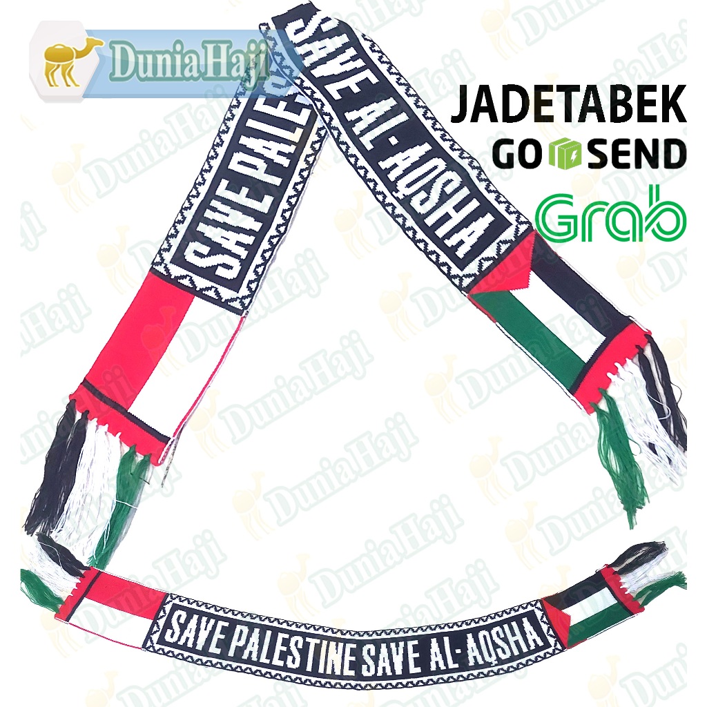 Jual Syal Rajut Palestine ( Kodian ) Surban Palestina Palestin Panjang ...