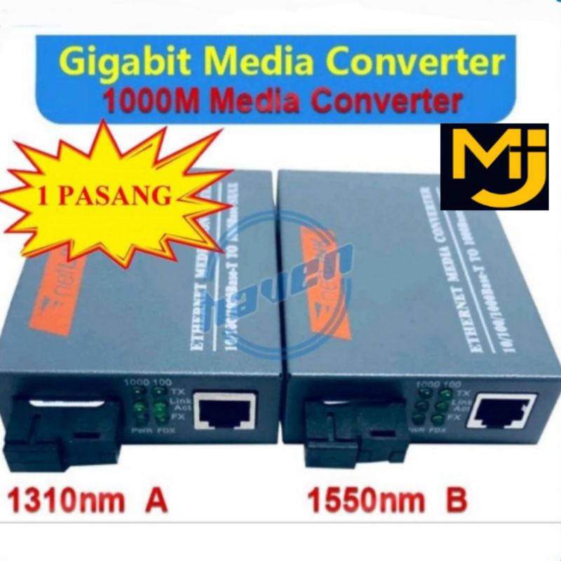 Jual NETLINK HTB-GS03 Gigabit OPTICAL MEDIA CONVERTER (A/B) 20KM ...