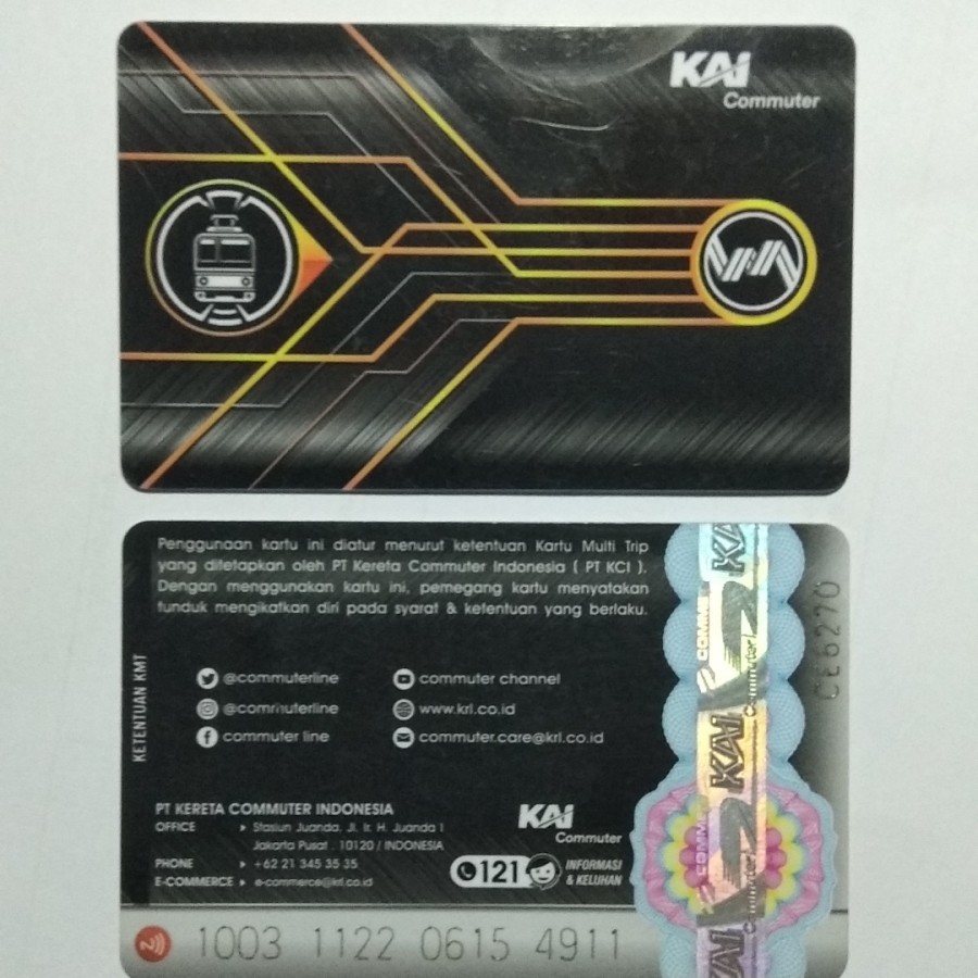 Jual KMT Kartu Multi Trip Kereta Api Transjakarta MRT LRT Asli Original KAI | Shopee Indonesia