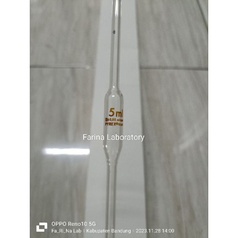 Jual Pipet Volume-Pipet Gondok 5ml Pyrex | Shopee Indonesia