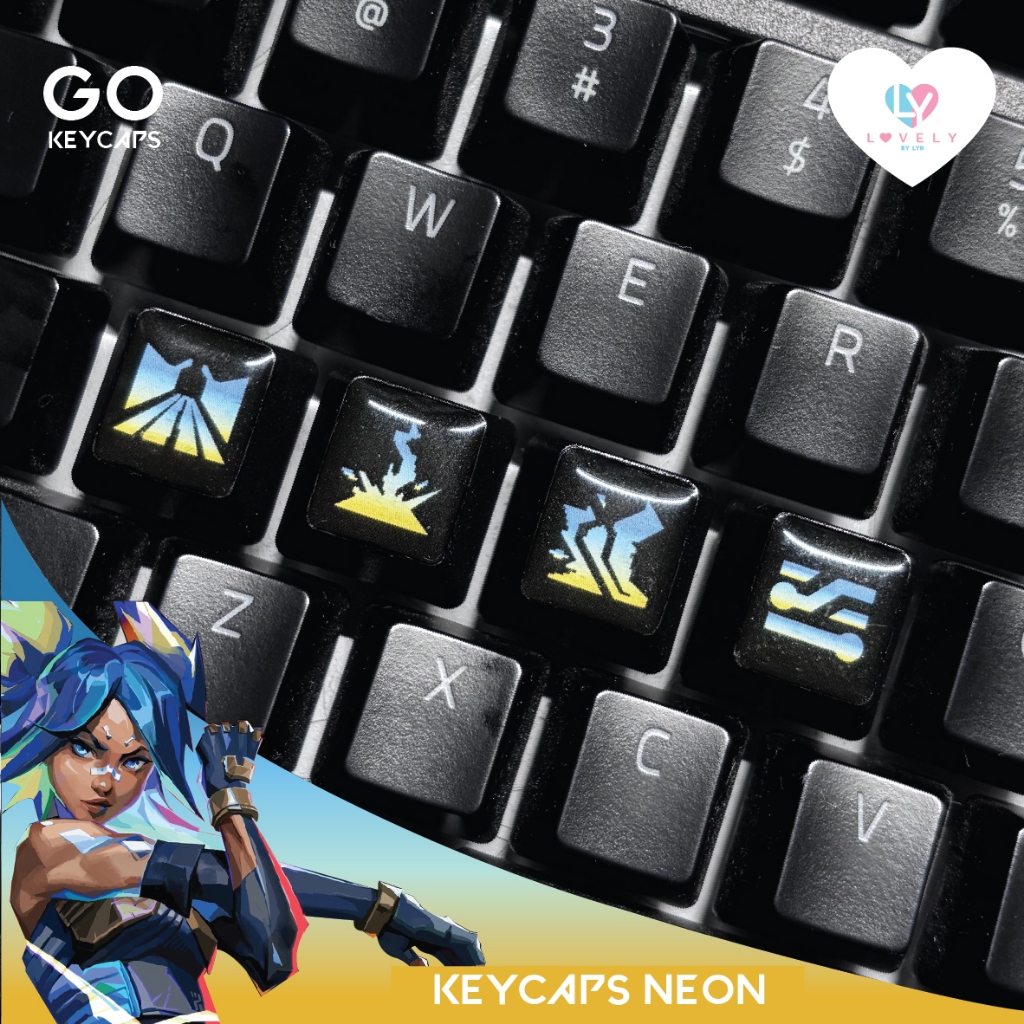 Jual Keycaps PBT Valo Neon Ability | GO KEYCAPS | Shopee Indonesia