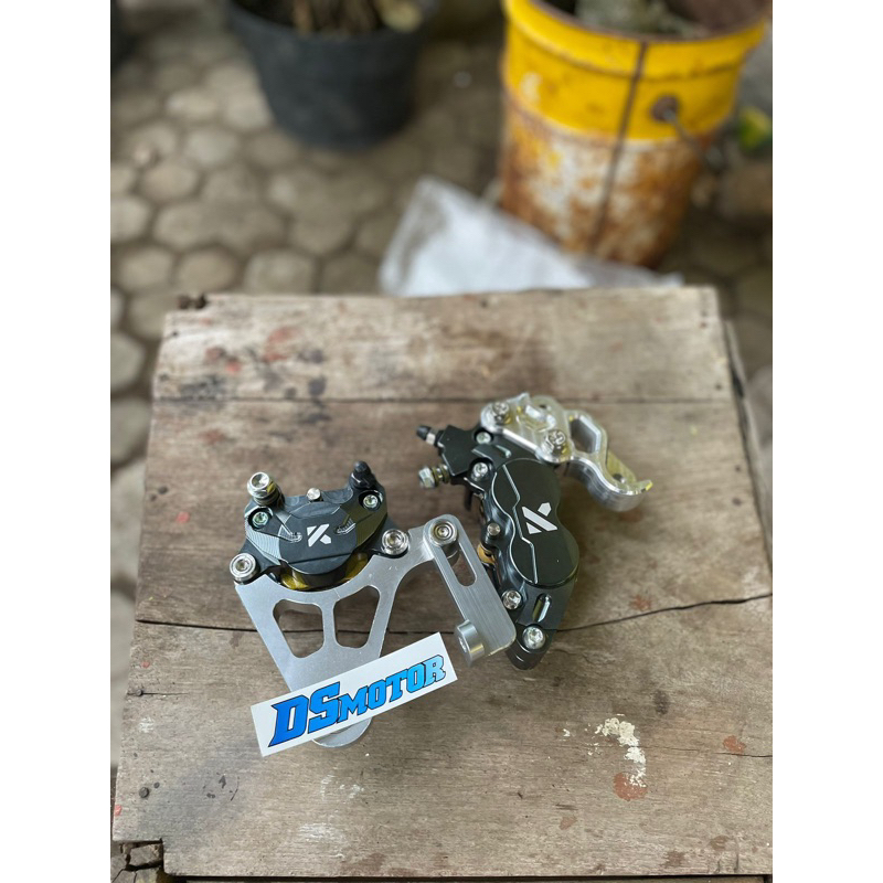 Jual kaliper KTC 4piston dan 2piston depan Belakang set breket CNC PNP MXking MX king disc depan ...