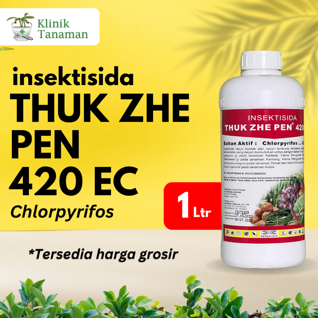 Jual Obat Hama Thuk Zhe Pen 1Ltr Pembasmi Hama Ulat Tungau, Belalang, Kutu Daun, Kutu Putih ...