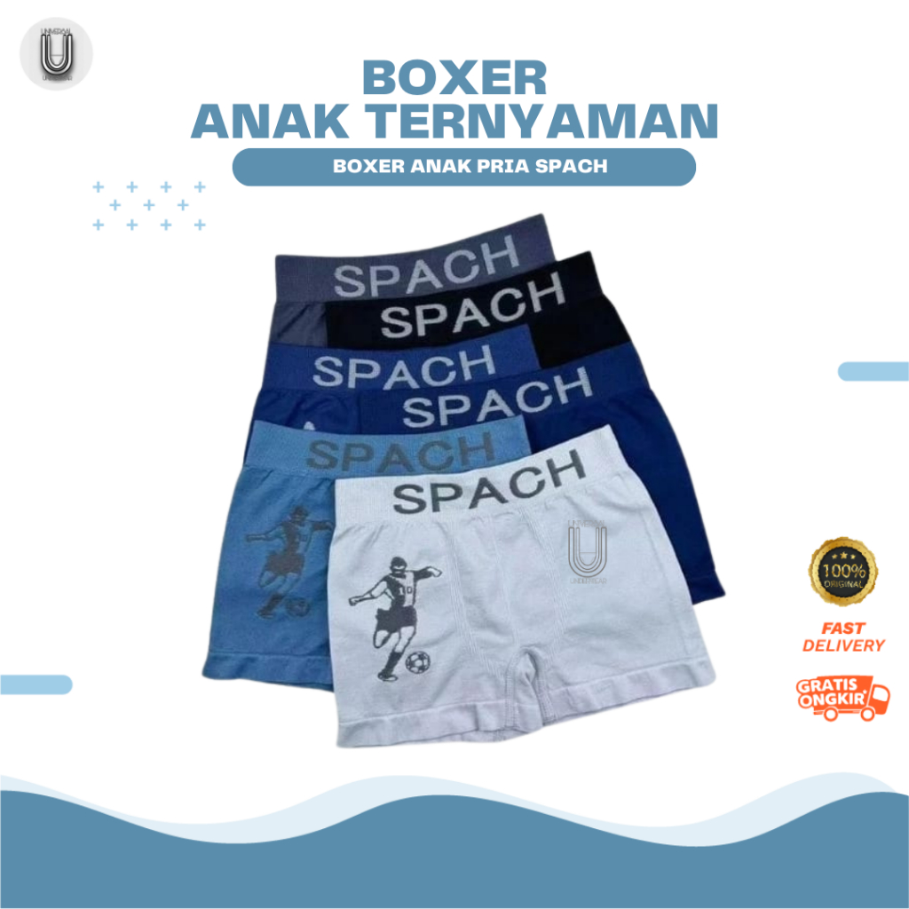 Jual Bawahan Celana Boxer Pendek Anak Cowok Laki Laki Tanggung SPACH ...