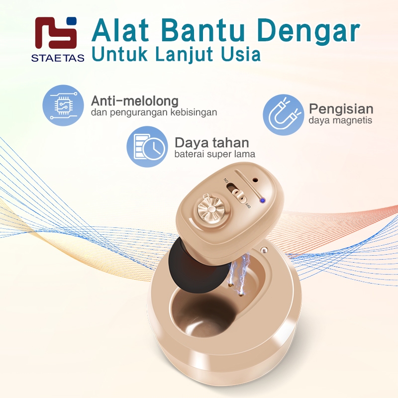 Jual STAETAS Mini Alat bantu dengar yang dapat diisi ulang original hearing aids, alat ...