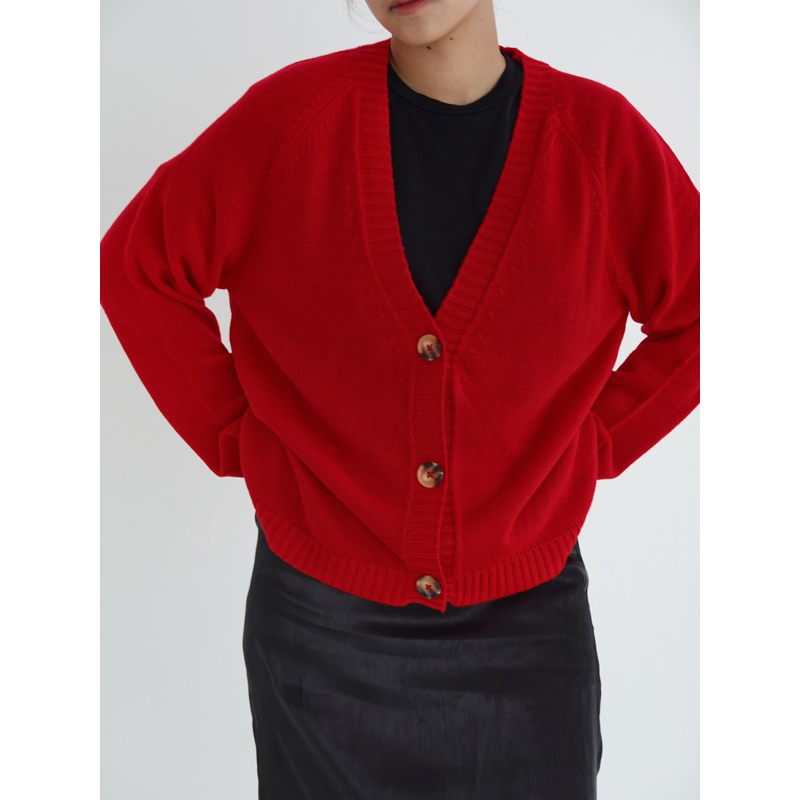 Jual PUFF IT UP - Basic Cardigan / Cardigan Polos / Cardigan Rajut / Cardigan Knit | Shopee ...