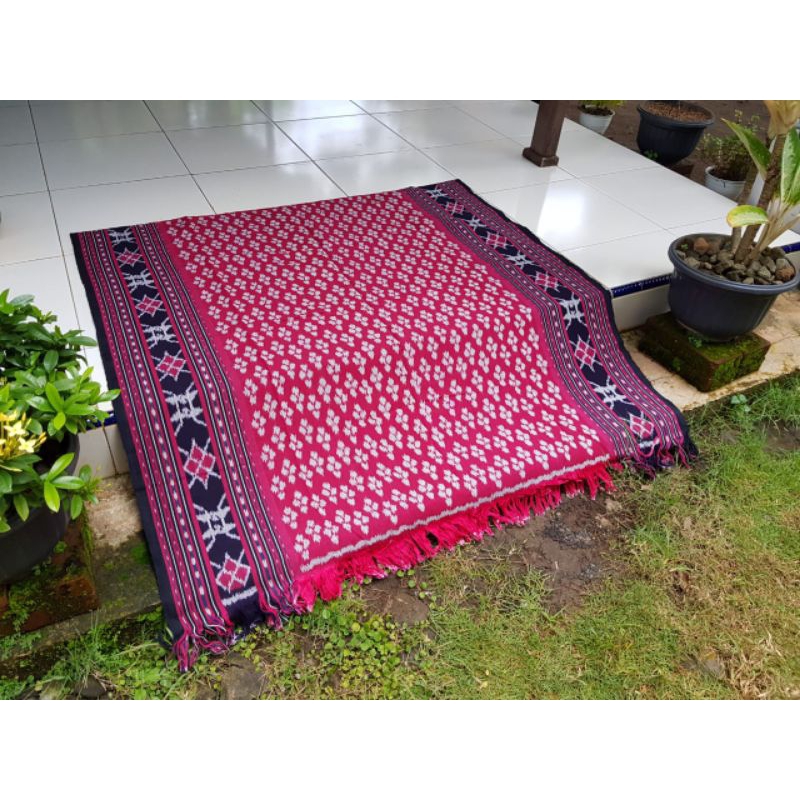 Jual Kain Tenun Ikat Blanket Entik [Premium] Motif Khas Lombok Sumba ...