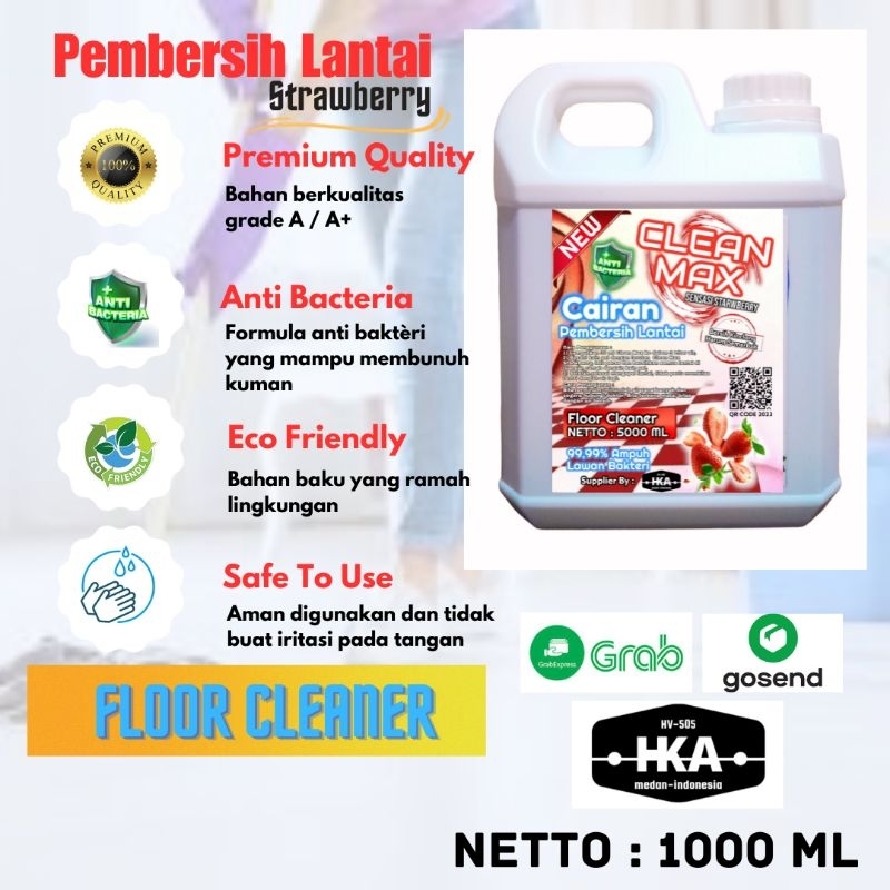 Jual Sabun pel lantai 1 Liter, Pembersih lantai,Clean Max | Shopee ...