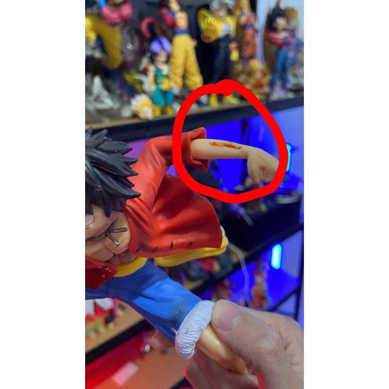 Jual ( Minus ) Figure One Piece Luffy Battle Style Red Clothes Smashing ...