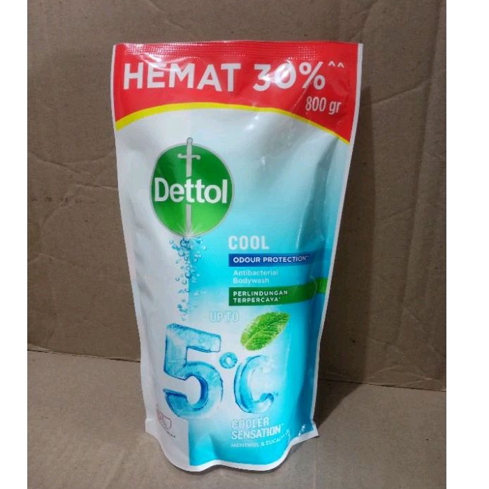 Jual Dettol BodyWash Antibacterial Cool Menthol 800g | Shopee Indonesia