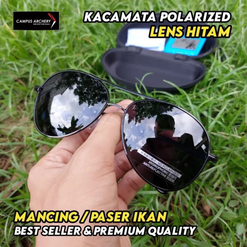 Jual Kacamata Polarized Lens Hitam Untuk Mancing Paser Ikan Kacamata Melihat Ikan Dalam Air ...