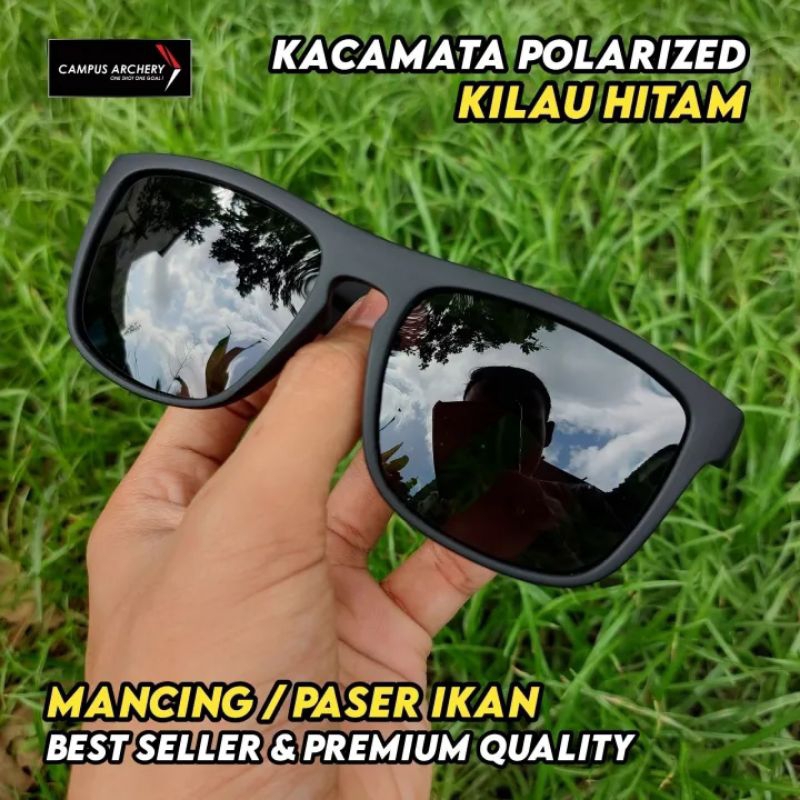 Jual Kacamata Polarized Tembus Air Kilau Hitam Mancing Paser Ikan | Shopee Indonesia