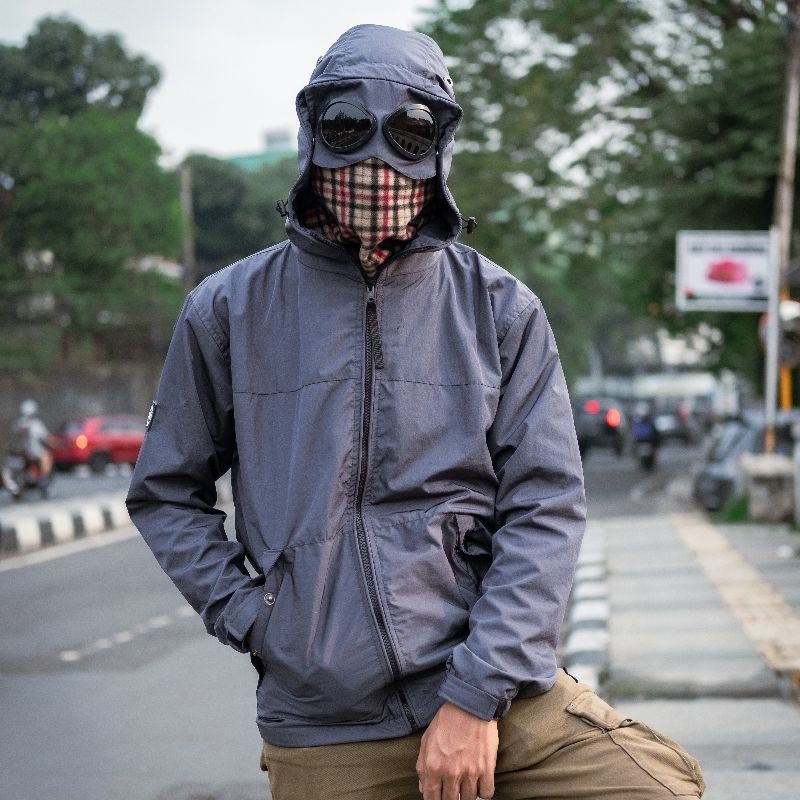 Jual Troublemaker - Goggle Jacket - Blitzkrieg Grey | Shopee Indonesia