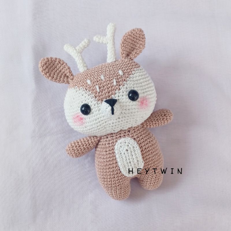 Jual boneka rusa deer doll amigurumi rajut crochet lucu kado ultah ...