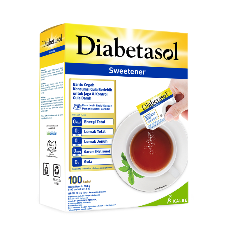 Jual Diabetasol sweetener 25's / 50 's / 100 's | Shopee Indonesia