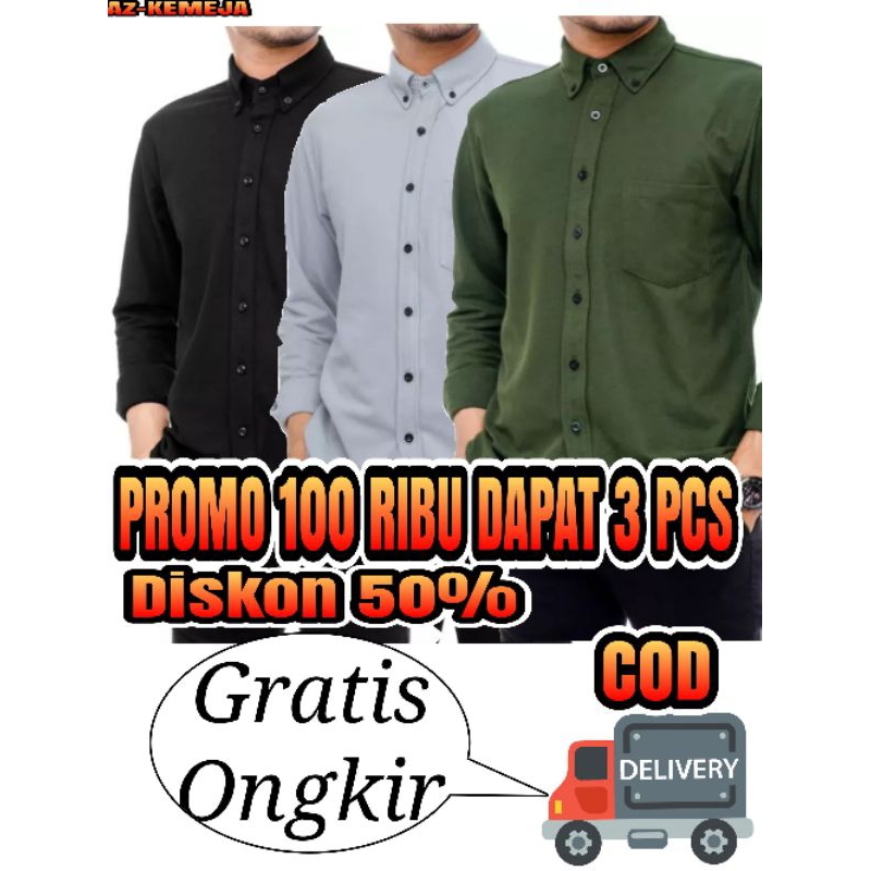 Jual PROMO !!! PAKET HEMAT 100 Ribu Dapat 3 KEMEJA POLOS PRIA LENGAN ... Jual PROMO !!! PAKET HEMAT 100 Ribu Dapat 3 KEMEJA POLOS PRIA LENGAN ...