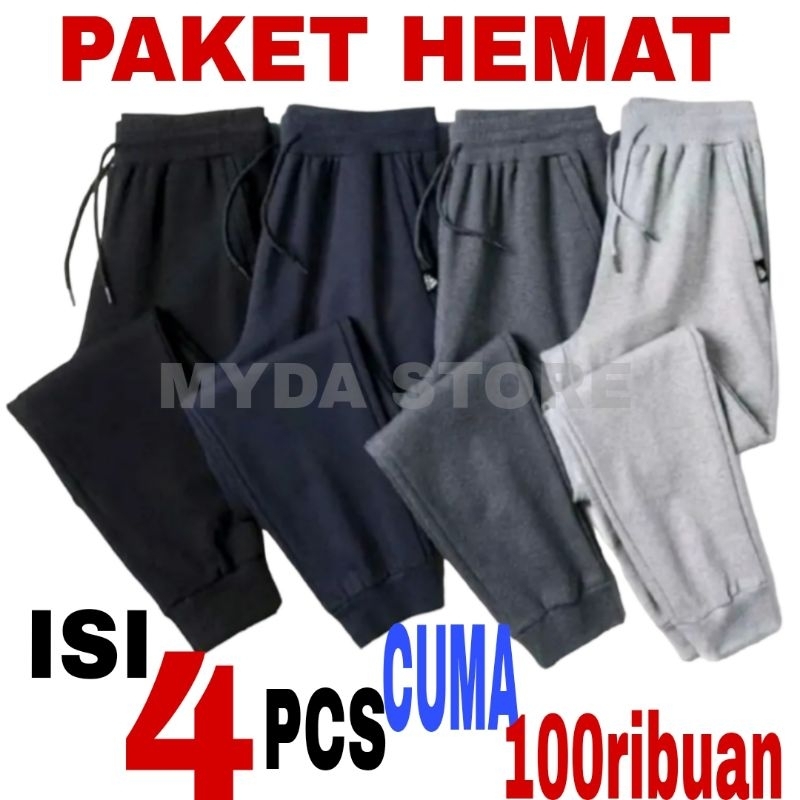 Jual Jogger / Celana Panjang Joger 100 ribu 4pcs / Celana Panjang Dewasa Pria wanita | Shopee ...