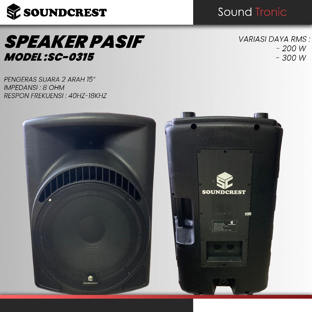 Jual Speaker Pasif 15 inch Soundcrest SC-0315 | Shopee Indonesia
