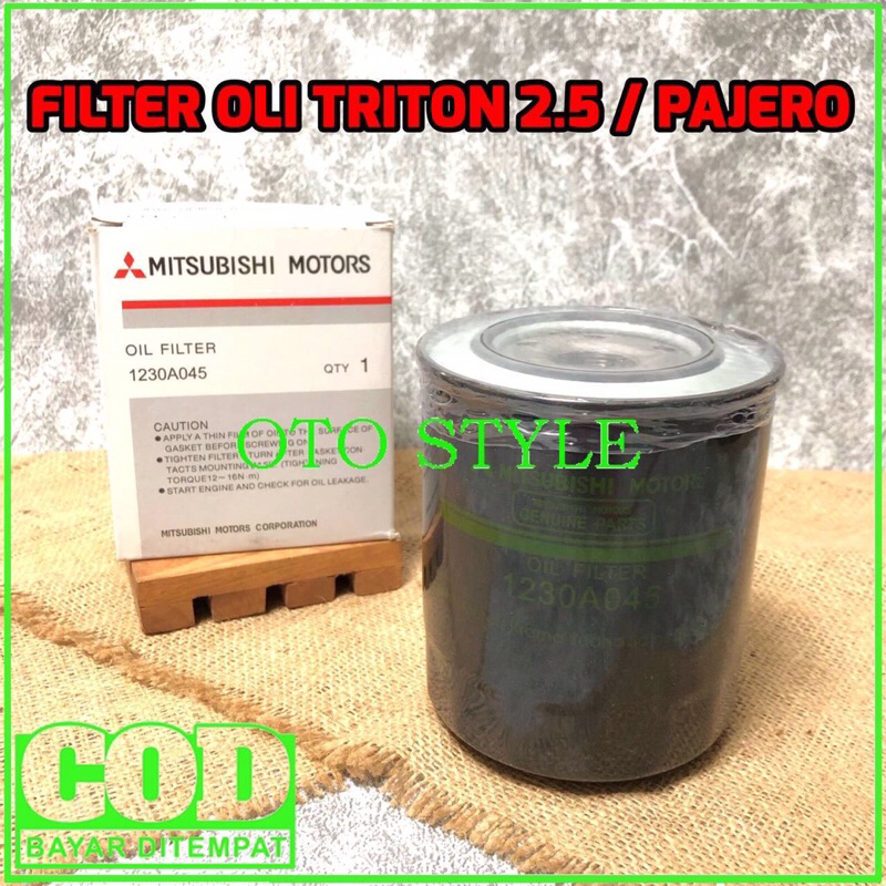 Jual FILTER OLI TRITON 2.5 - SARINGAN OIL FILTER PAJERO SPORT 1230A045 ...