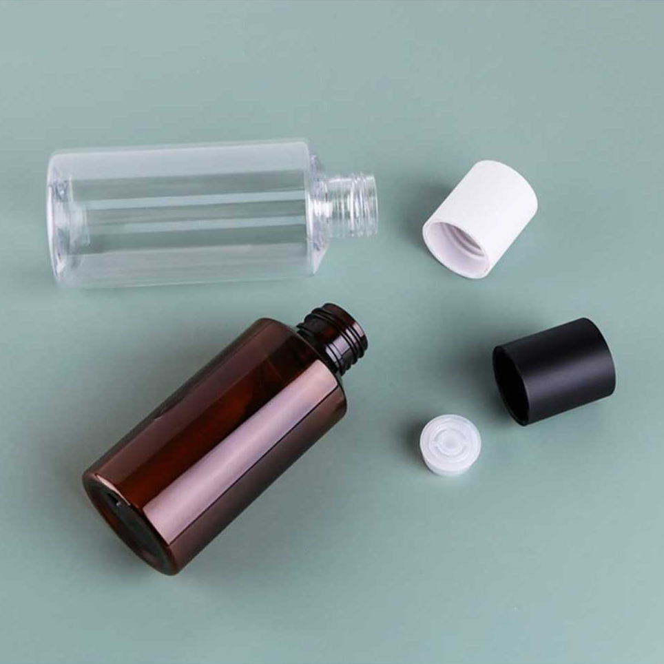 Jual Botol Plastik PET Toner 100ml Botol Kosmetik Plastik PET Bahu ...