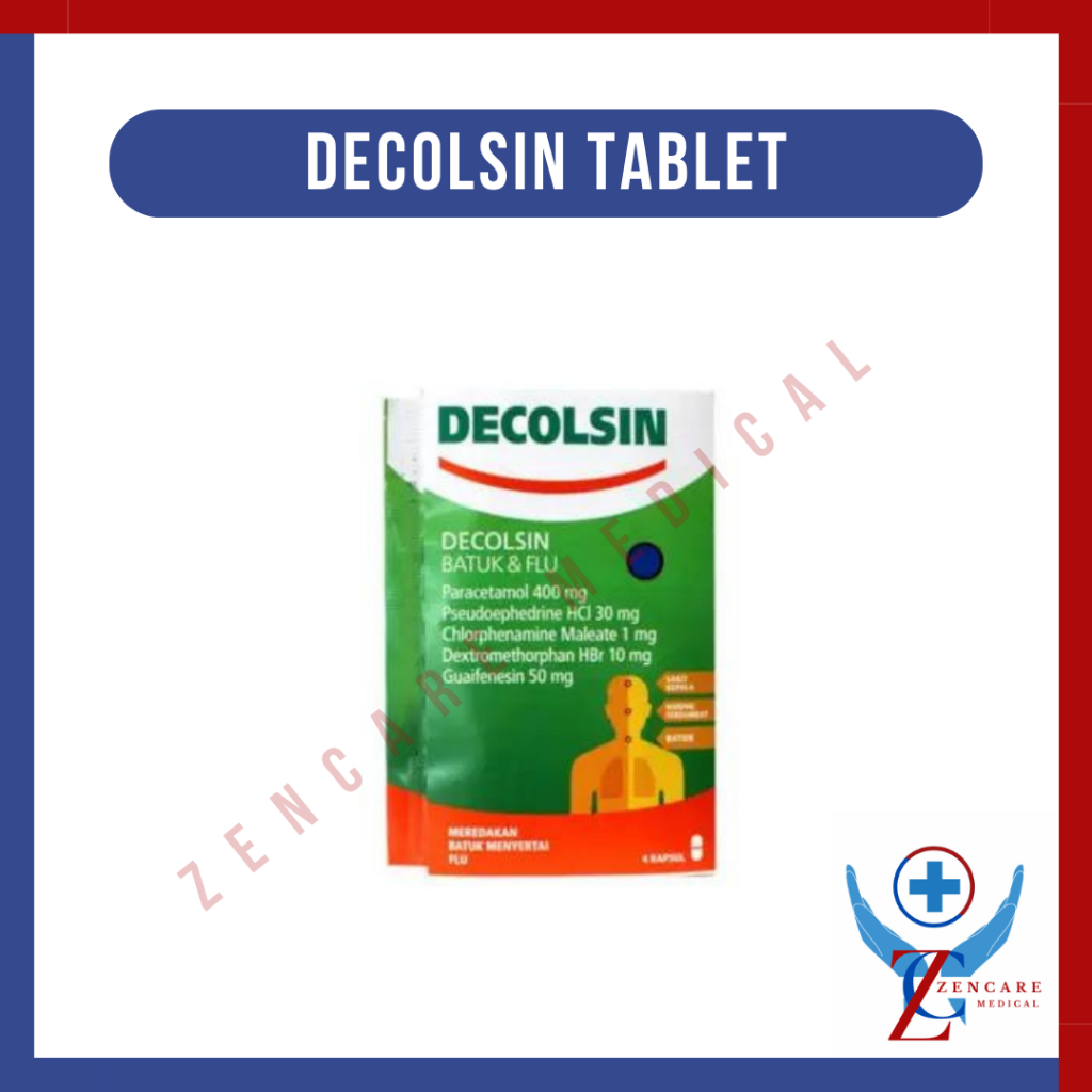 Jual Decolsin Batuk Dan Flu / Obat Sakit Kepala, Flu Dan Batuk - 4 ...