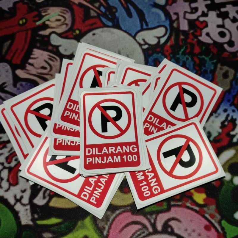 Jual Sticker Dilarang Pinjam 100 | Shopee Indonesia