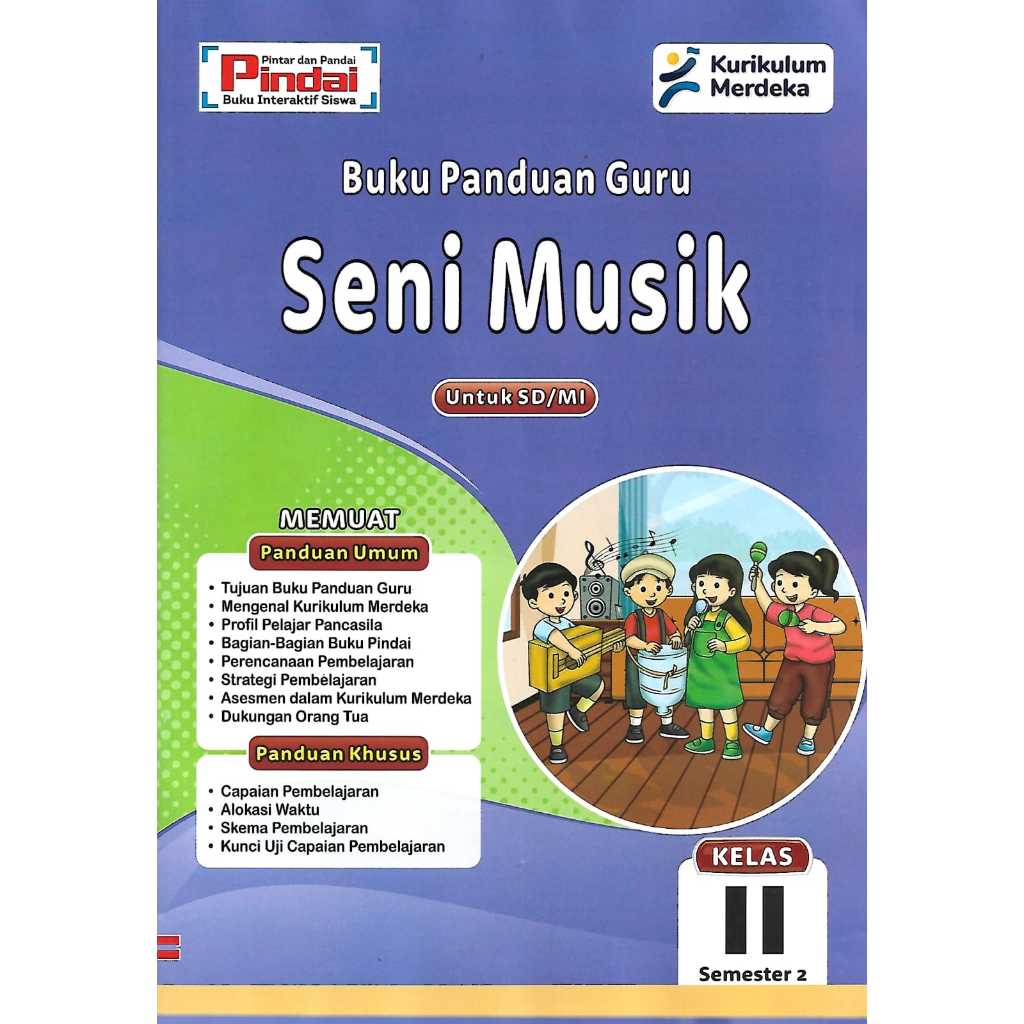 Jual Buku Panduan Guru Seni Musik Kelas 2 SD/MI Semester 2 Kurikulum Merdeka | Shopee Indonesia