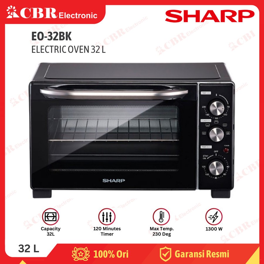 Jual Oven Listrik SHARP EO-32BK (3 in 1) 32 L | Shopee Indonesia